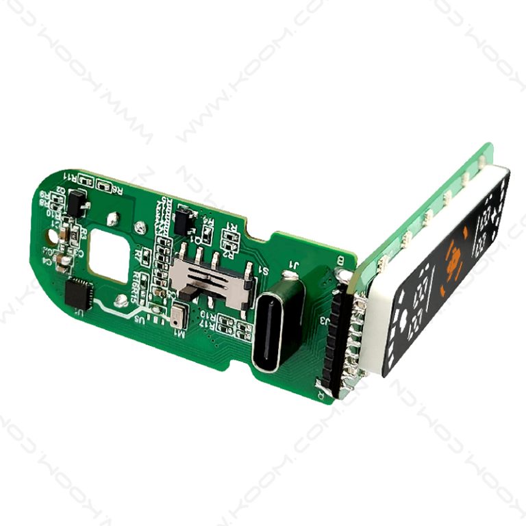 带数码屏MCU电子烟PCBA方案板发热丝阻值范围 0.8~3Ω - KOOM孔科官网